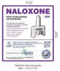 Newspaper Stand Style Free Standing Naloxone Distribution Box
